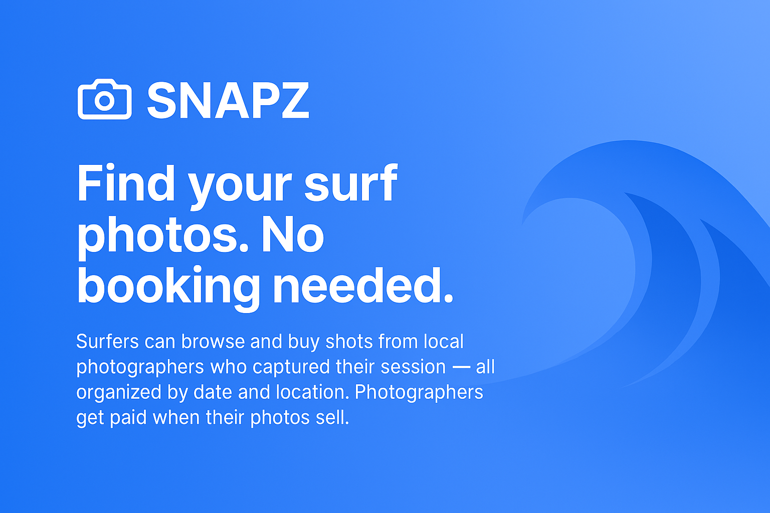 Snapz - Professional Ocean Sports Photography Platform